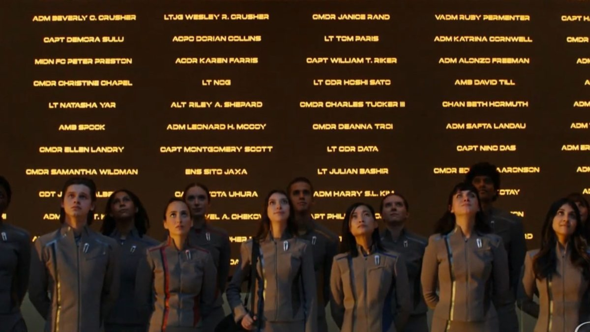 'Starfleet Academy' wall of honor has many 'Star Trek' Easter eggs