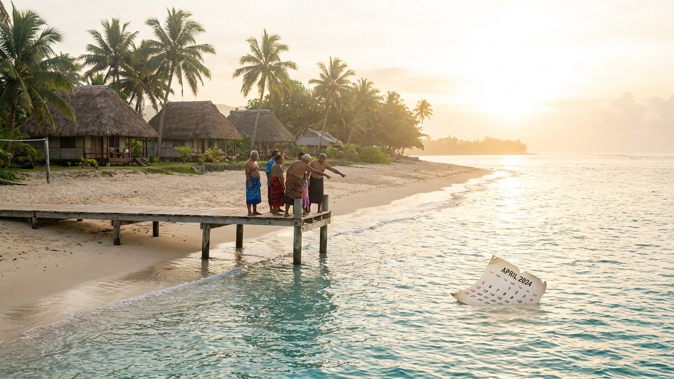 Samoa skips a day and vanishes from the calendar