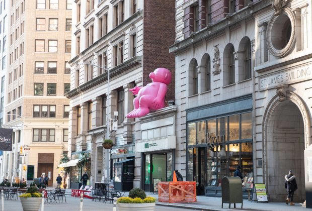 Tickled pink! See the playful new art popping up in Flatiron beginning ...