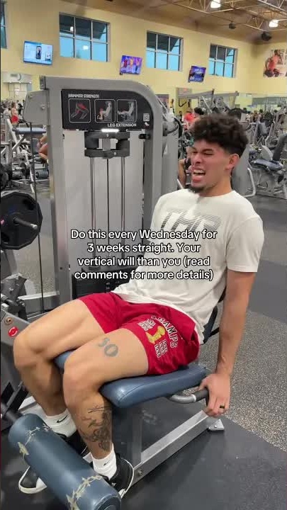 Leg extensions workout to jump higher