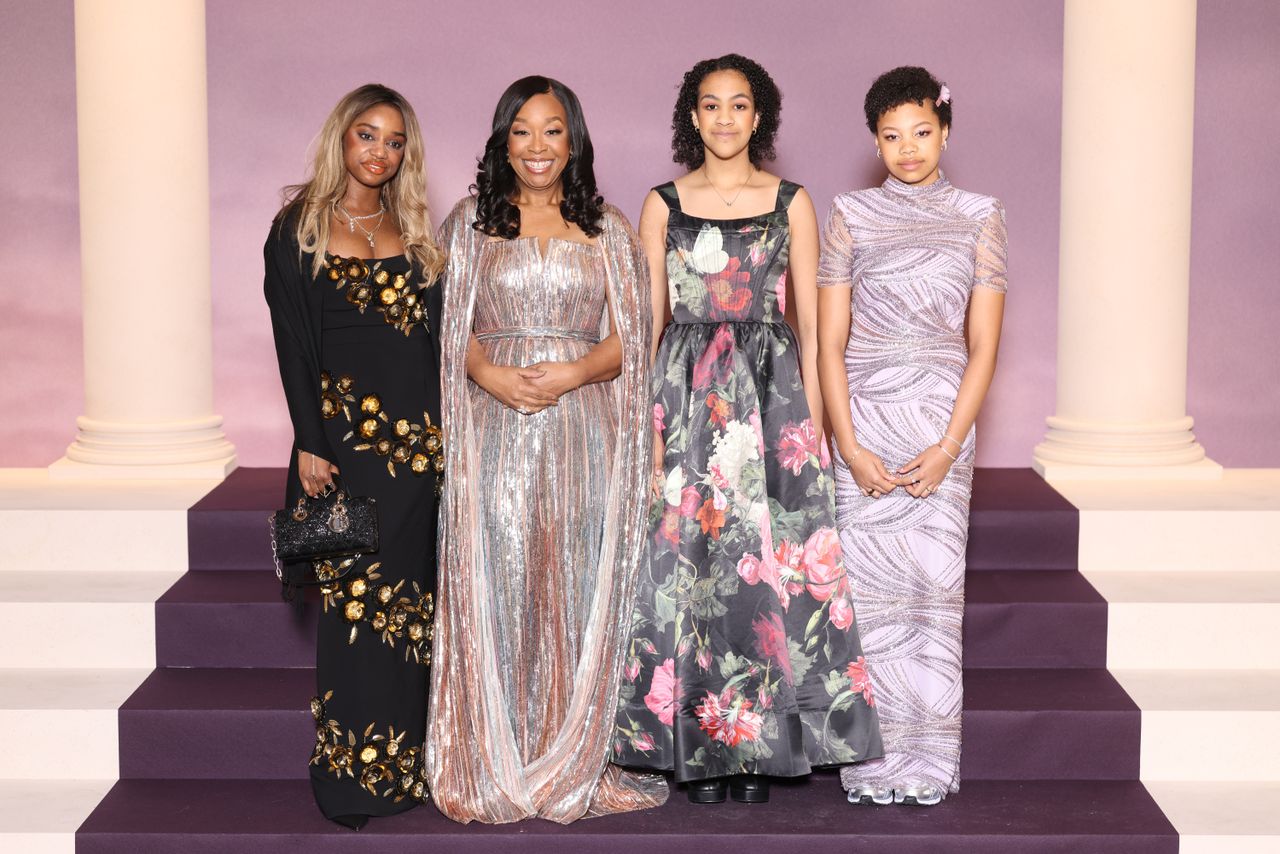 Shonda Rhimes's daughters make their red carpet debut for rare family ...