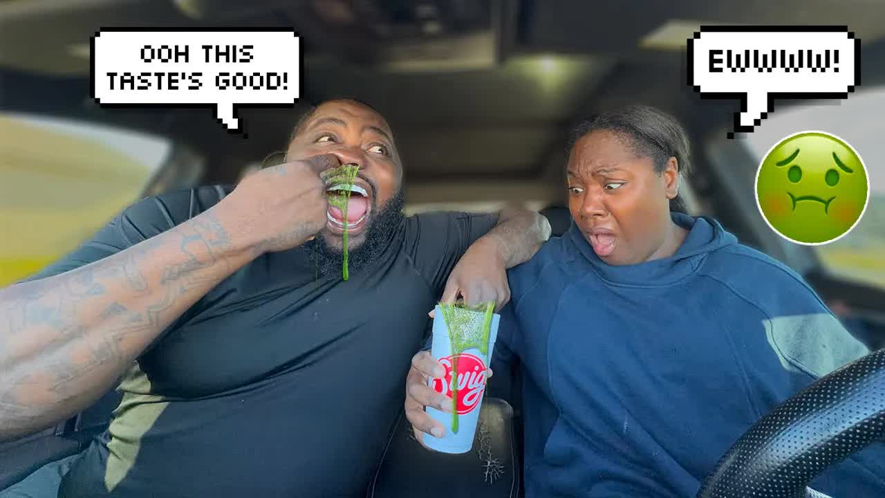 Digging in my nose then putting my finger in my wife's drink *prank*