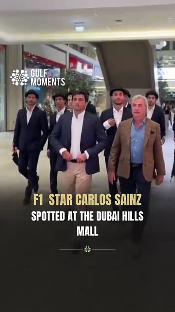 F1 star Carlos Sainz spotted at Dubai Hills Mall