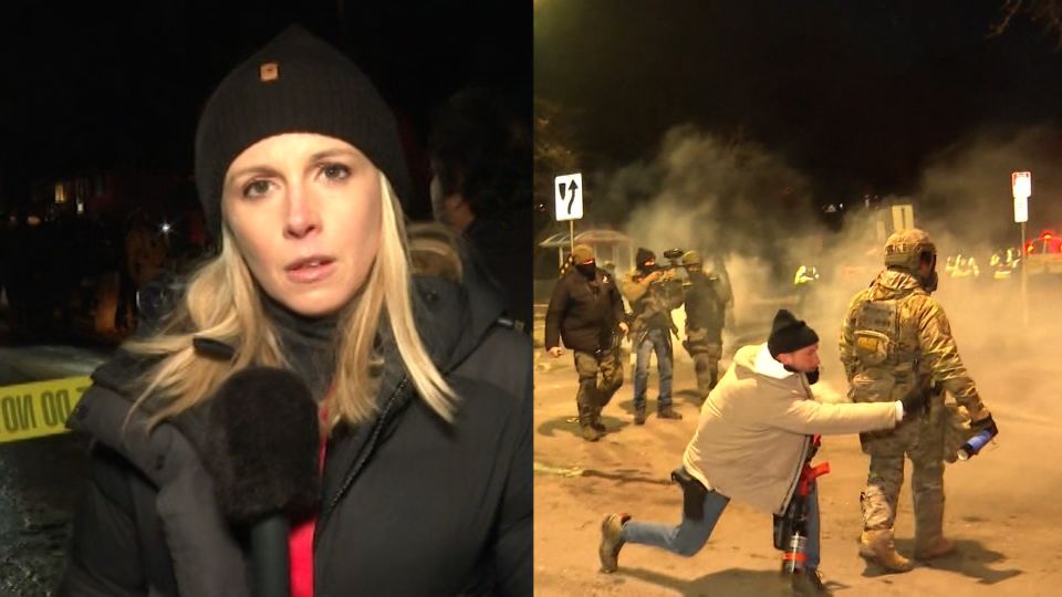 Corresponsal de CNN es alcanzada por gas lacrimógeno durante las ...