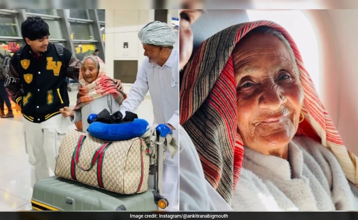 Watch: Man takes grandparents on first-ever flight to Dubai ...
