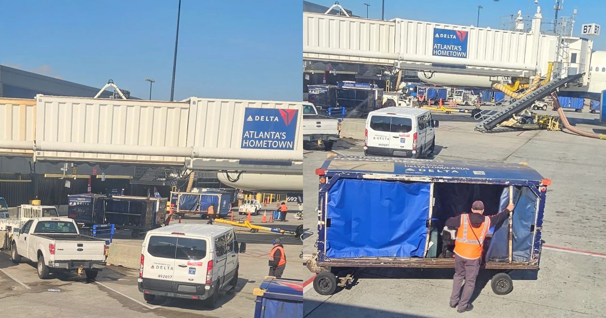 Pet carrier left unattended on Atlanta tarmac sends internet into meltdown