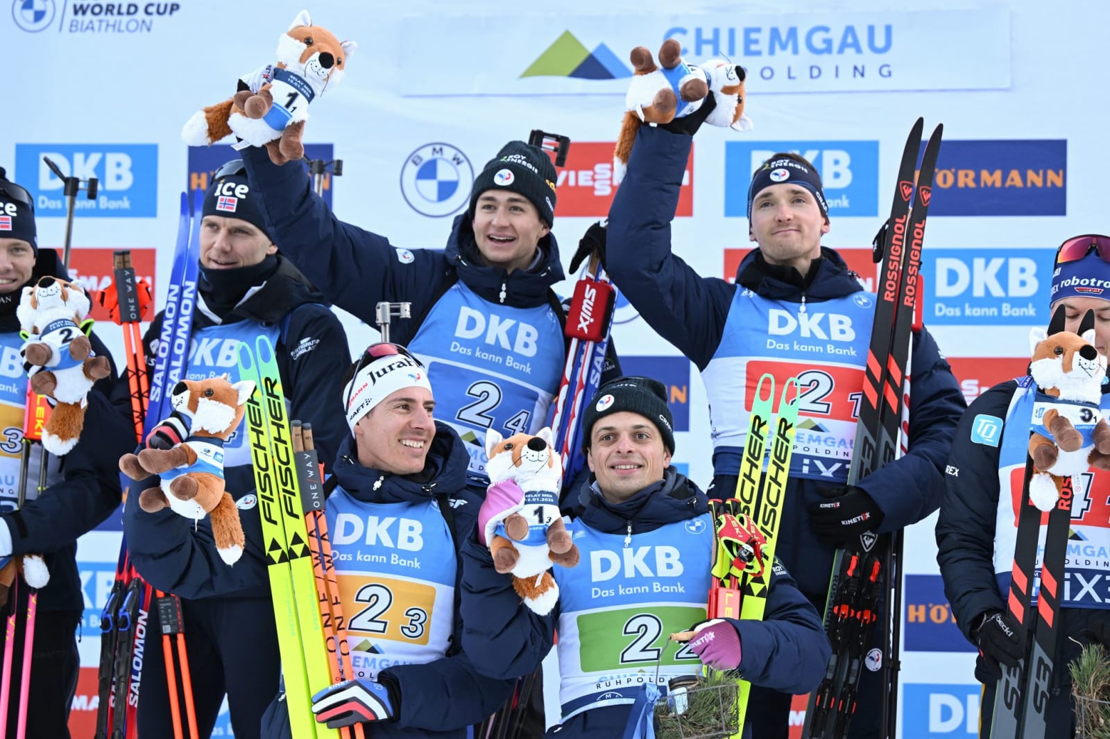 France ends Norway's winning run in men's biathlon relay