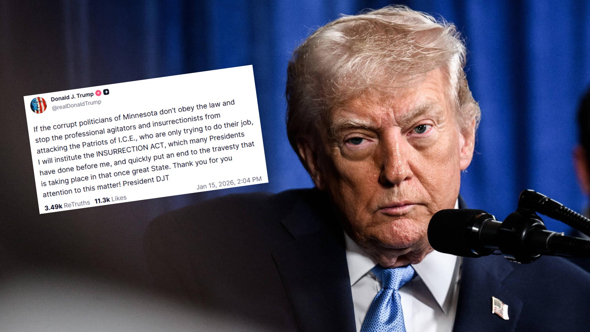 Donald Trump grozi władzom jednego stanu. "Szybko zakończę haniebne ...