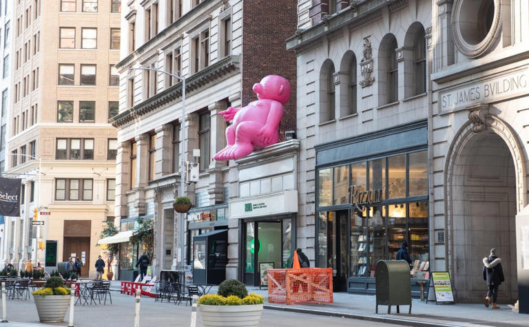 Flatiron NoMad glows pink