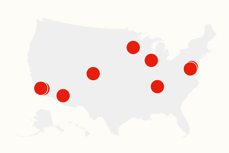Map of ICE shootings since Donald Trump returned to office
