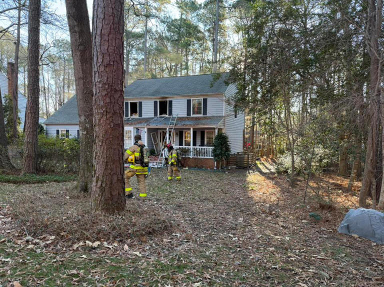 Two people displaced after house fire in Chesterfield County