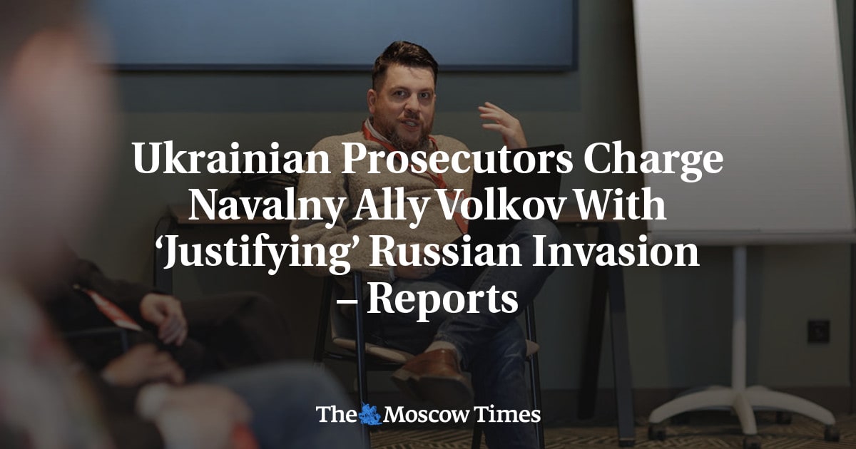 Ukrainian prosecutors charge Navalny ally Volkov with 'justifying ...