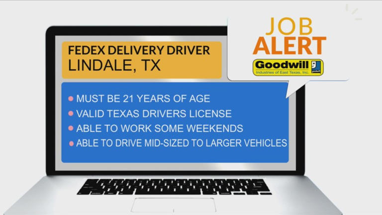 Job alert: FedEx delivery driver wanted in Lindale