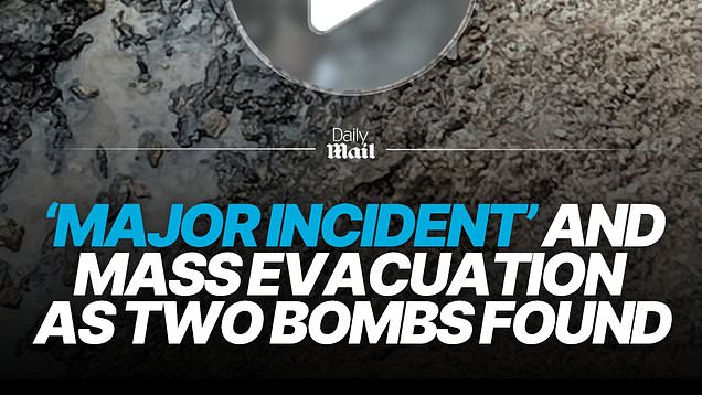 Major incident declared as WWII bombs found in Devon, forcing evacuations