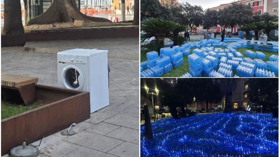 Polemiche per la lavatrice in piazza Matteotti: «Qualcuno dimentica il ...