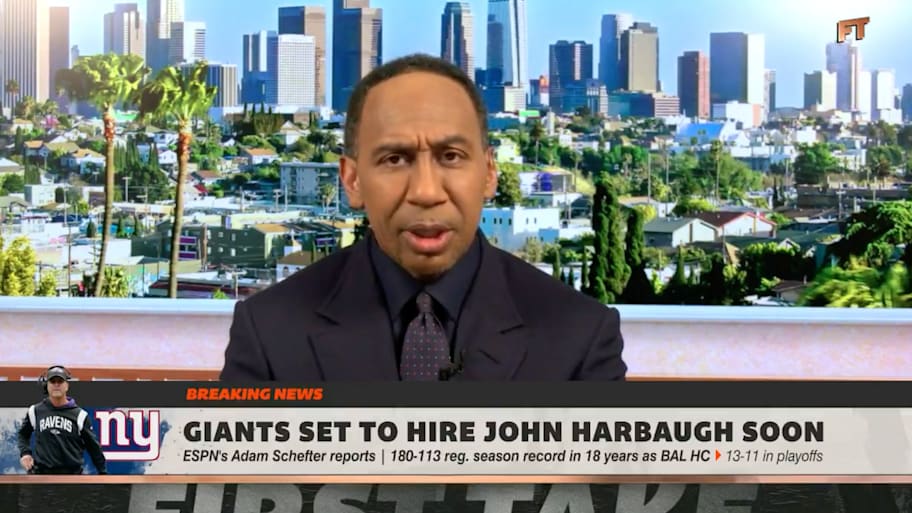 Stephen A Smith: Giants’ John Harbaugh hire ‘Not Knocking My Socks Off’