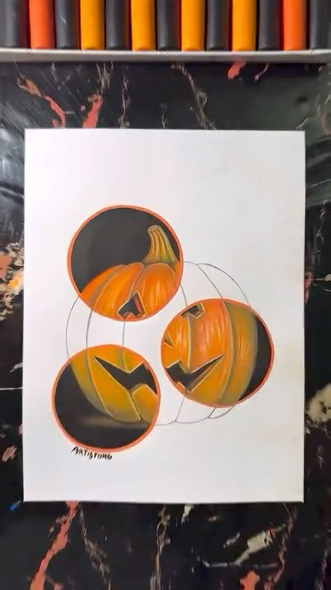 Creating a realistic pumpkin drawing for Halloween