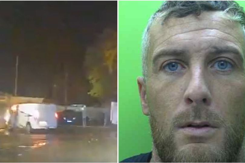 Dramatic moment 'menace on the roads' deliberately crashes van during ...