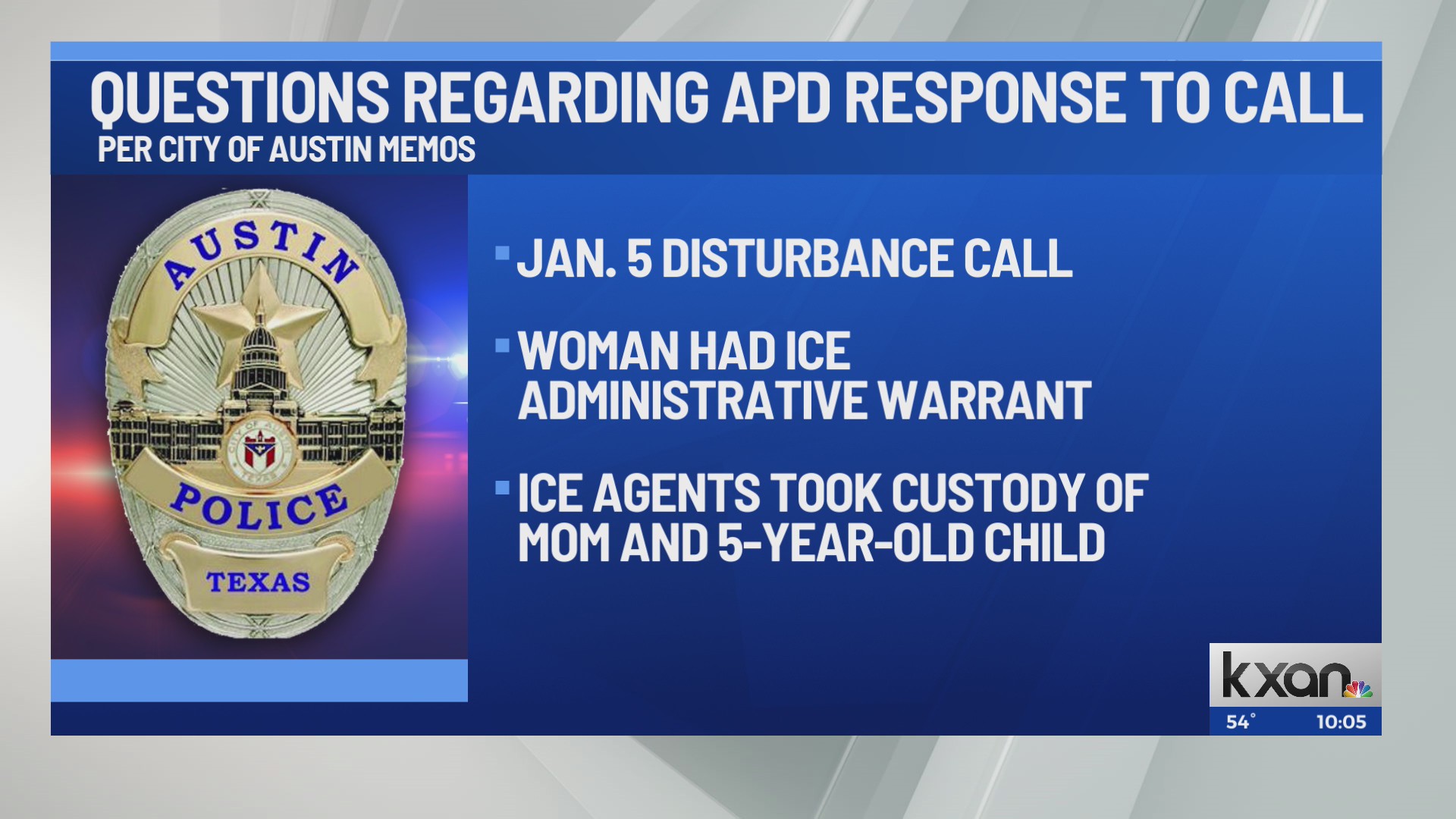 Austin seeks clarity over APD policy regarding working with ICE