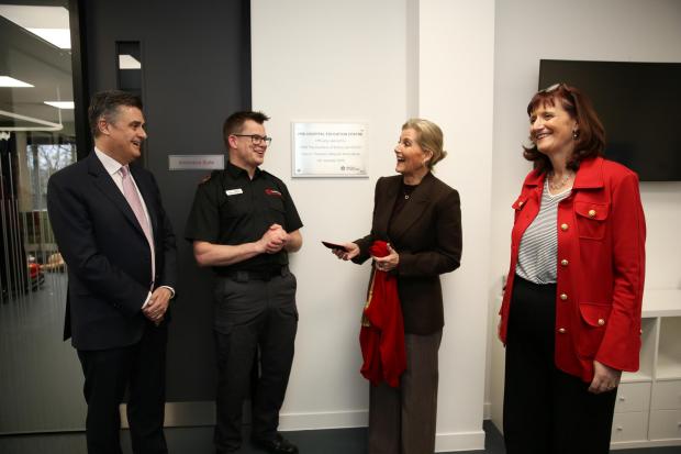 Royal visit to Thames Valley Air Ambulance after busiest ever year