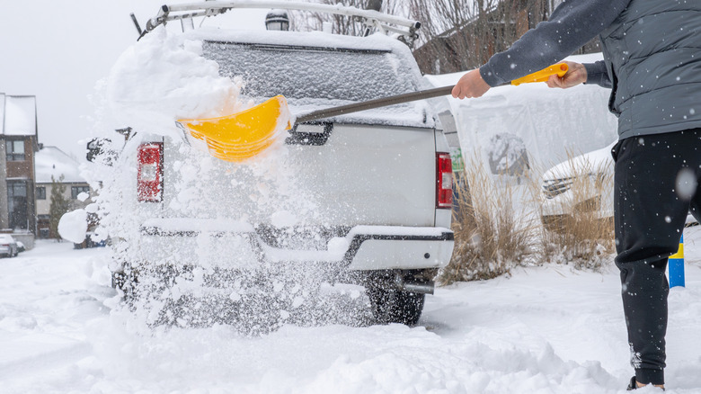 Remove snow & ice from your driveway in a pinch using 9 items in the pantry