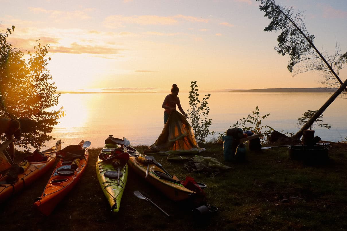 Why kayaking camping is better exercise than backpacking