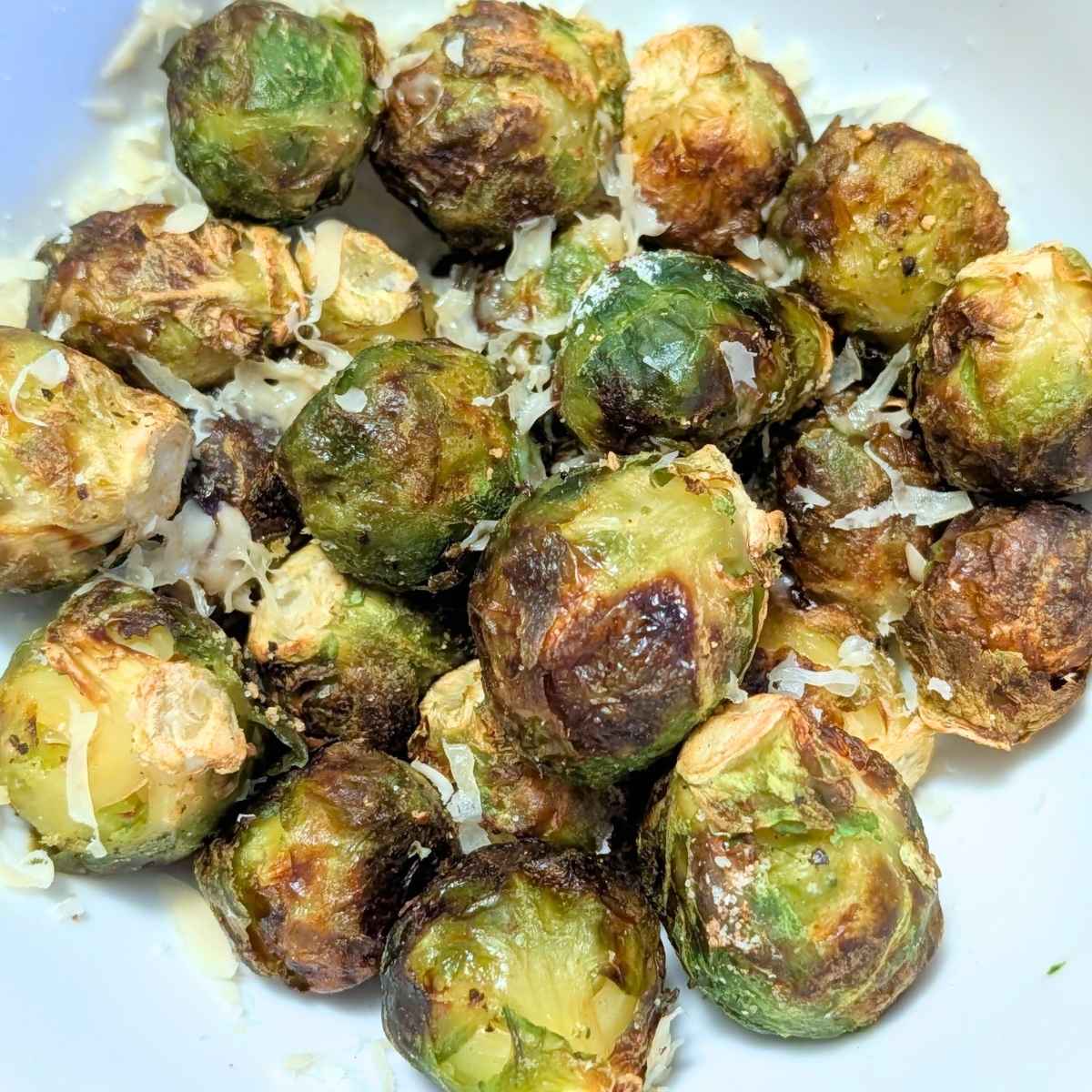 Crispy air fryer frozen Brussels sprouts