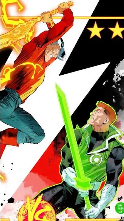 Green Lantern takes out old man Flash in DC KO!
