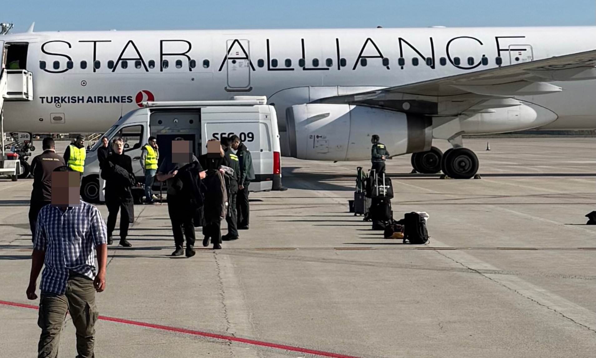 Passenger jet is surrounded by cops at Barcelona airport amid 'onboard ...