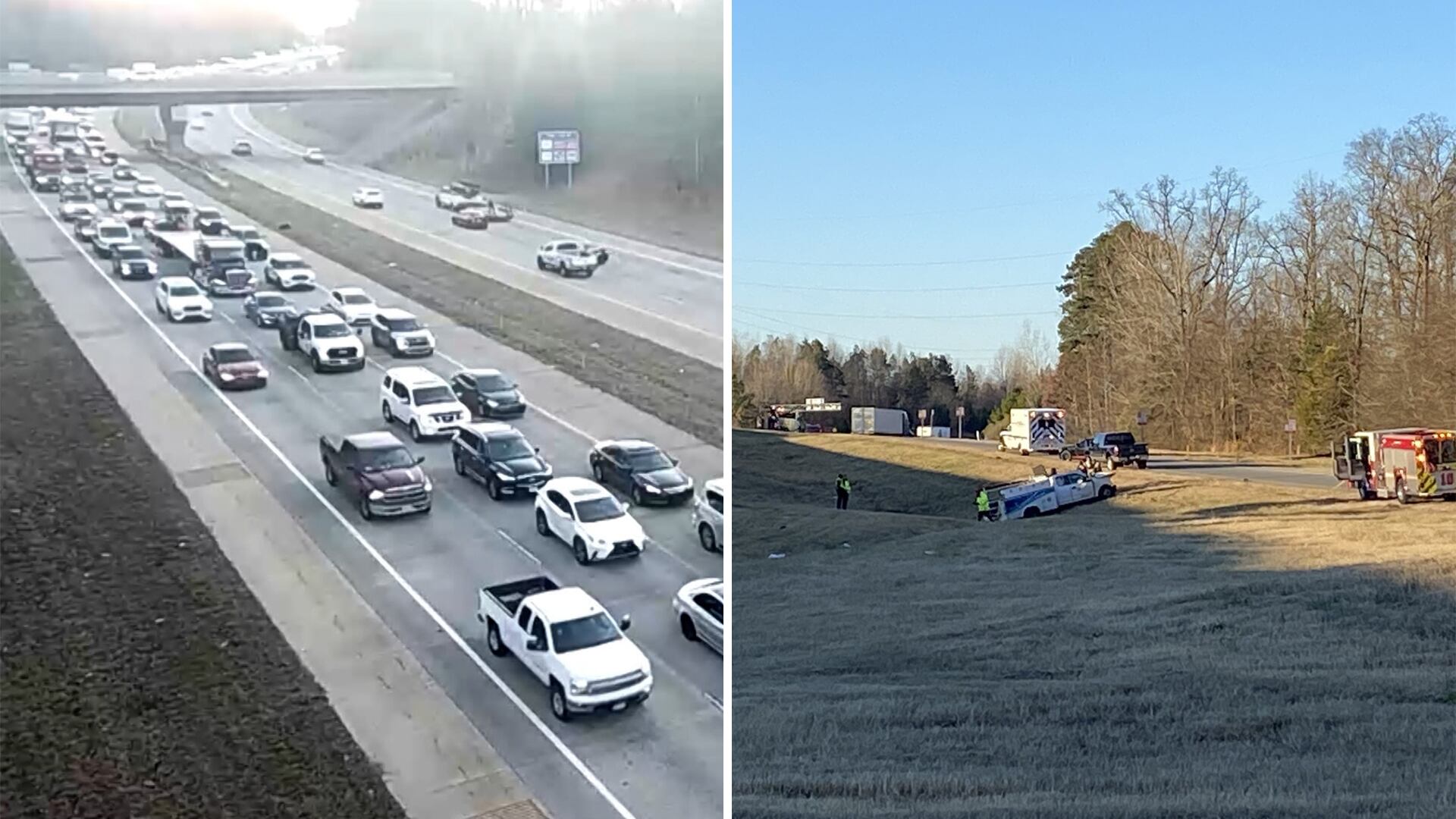 Deadly crash closes all lanes of I-485 Outer in north Charlotte
