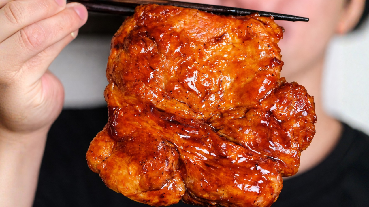 What makes this Japanese pork steak so rich?