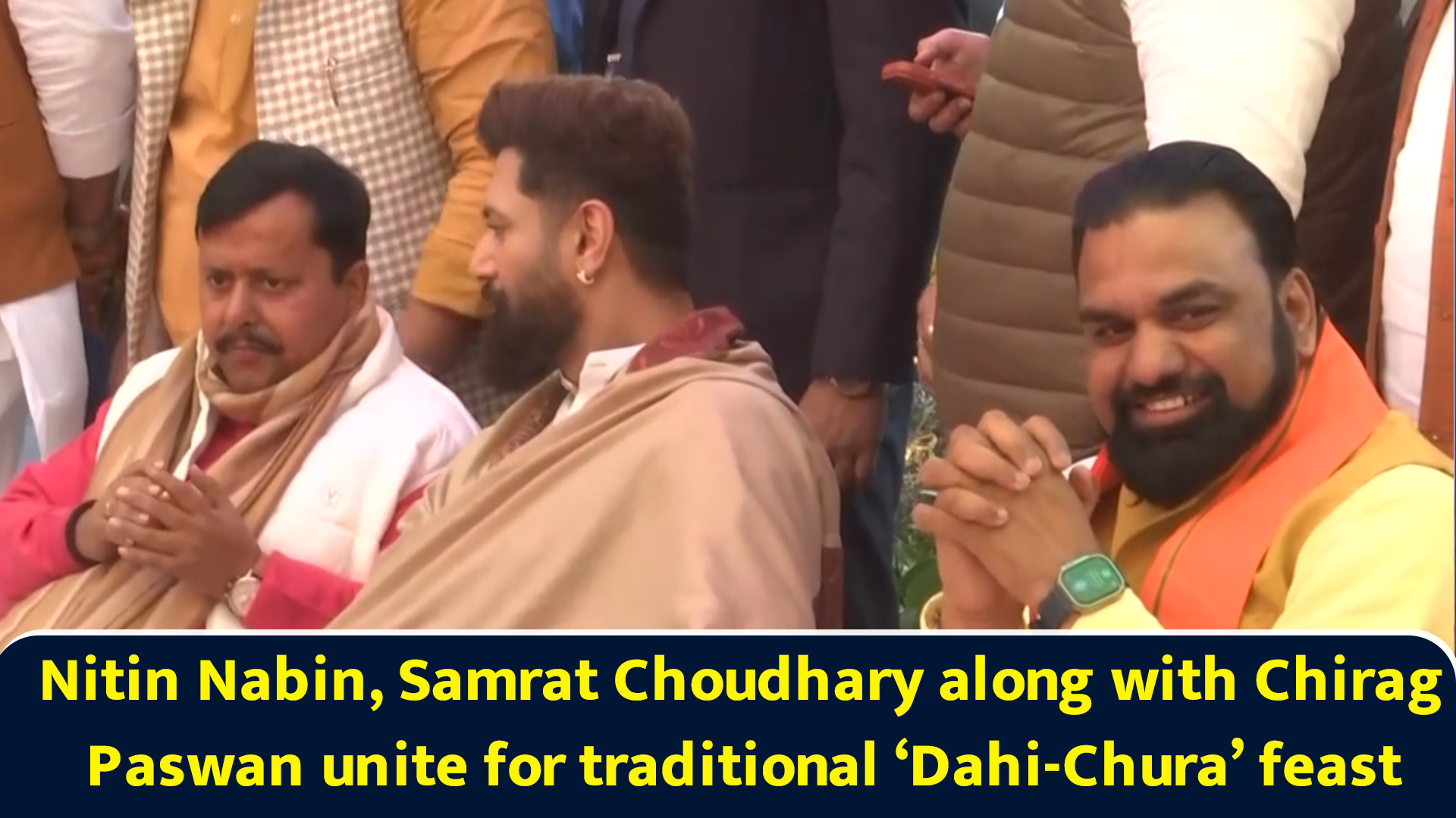 Nitin Nabin, Samrat Choudhary along with Chirag Paswan unite for ...