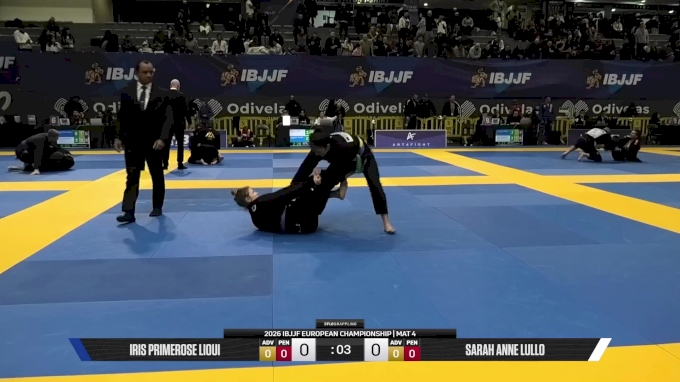 Iris Primerose Lioui vs Sarah Anne Lullo 2026 European Jiu-Jitsu IBJJF ...