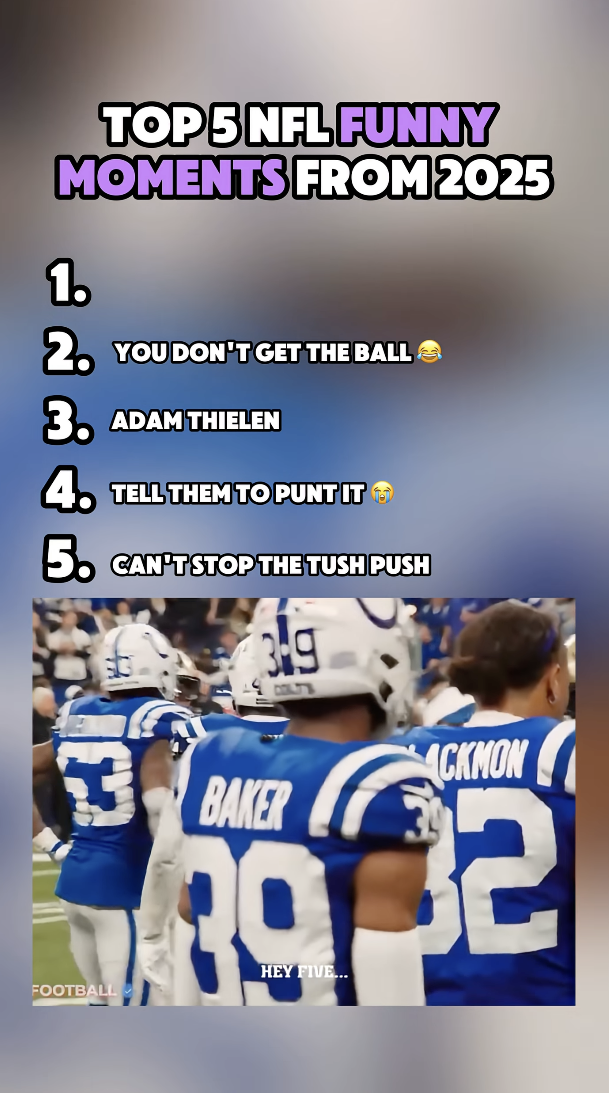 Top 5 funniest NFL moments of 2024–2025