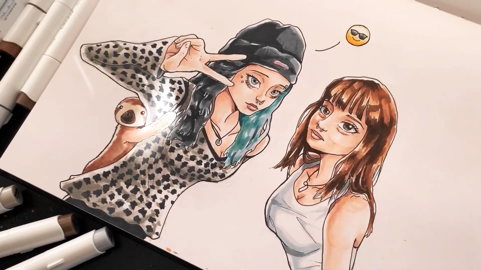 Sketching online strangers in real time conversations