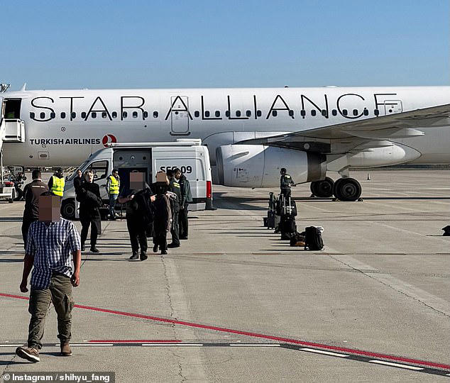 Passenger jet is surrounded by cops at Barcelona airport amid 'onboard ...