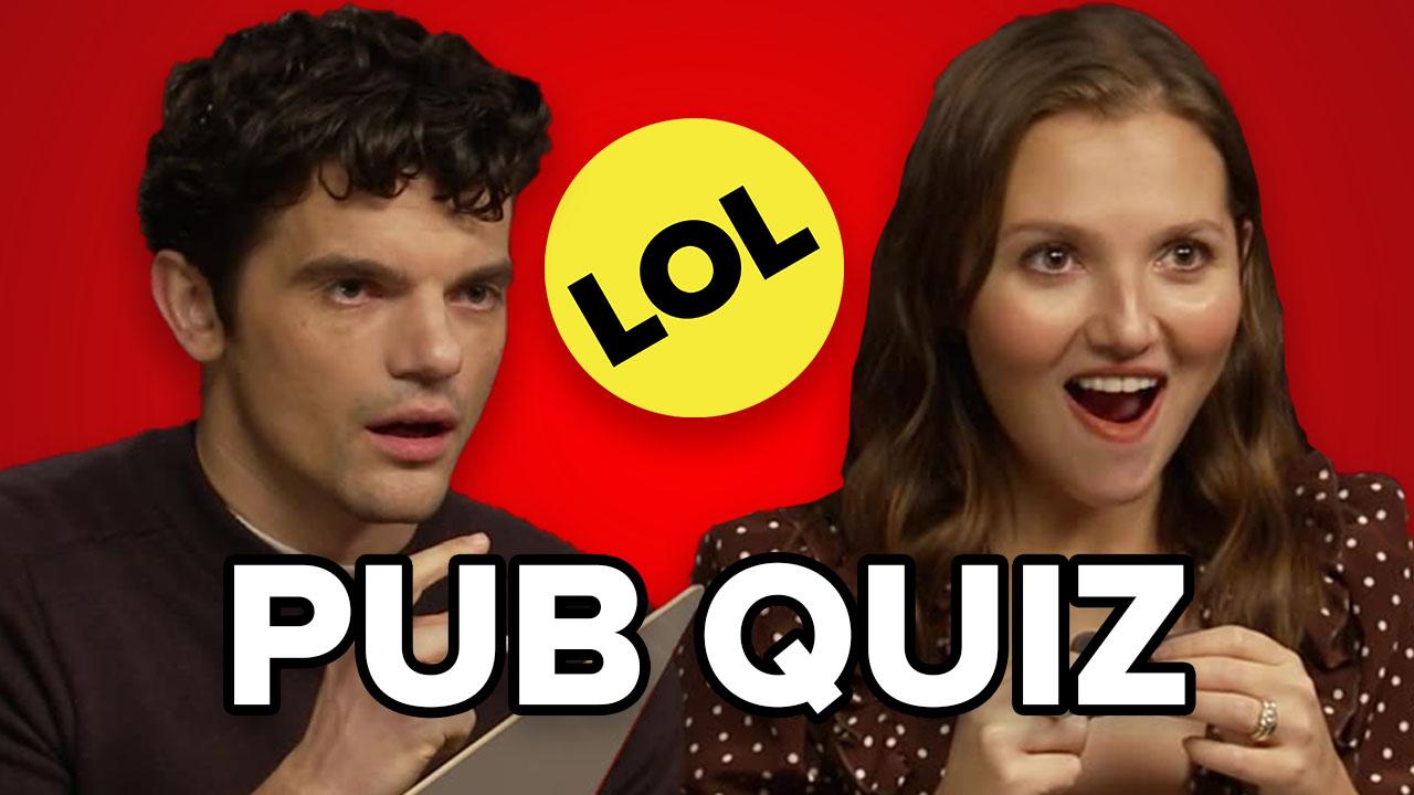 Seven Dials stars Mia McKenna-Bruce and Edward Bluemel take a pub quiz