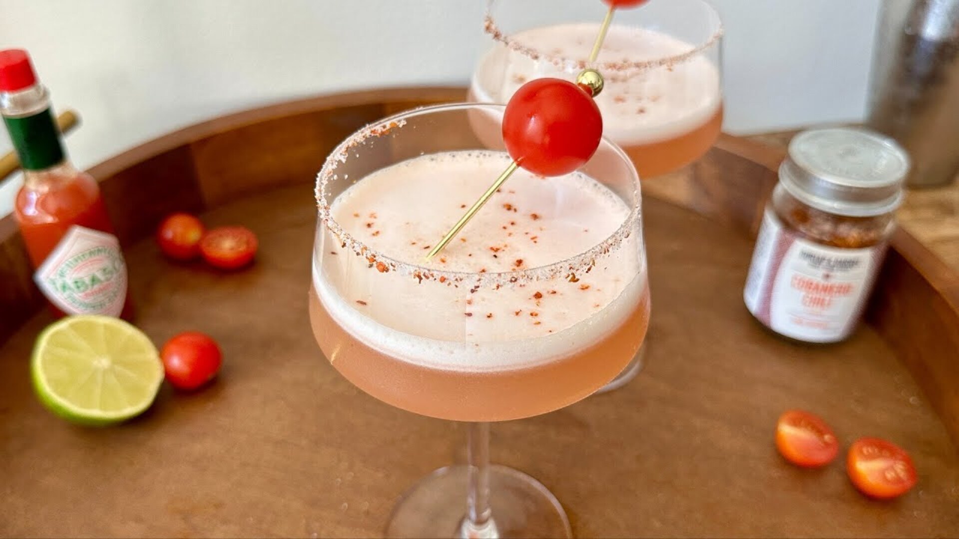 Spicy tomatini (tomato martini) recipe