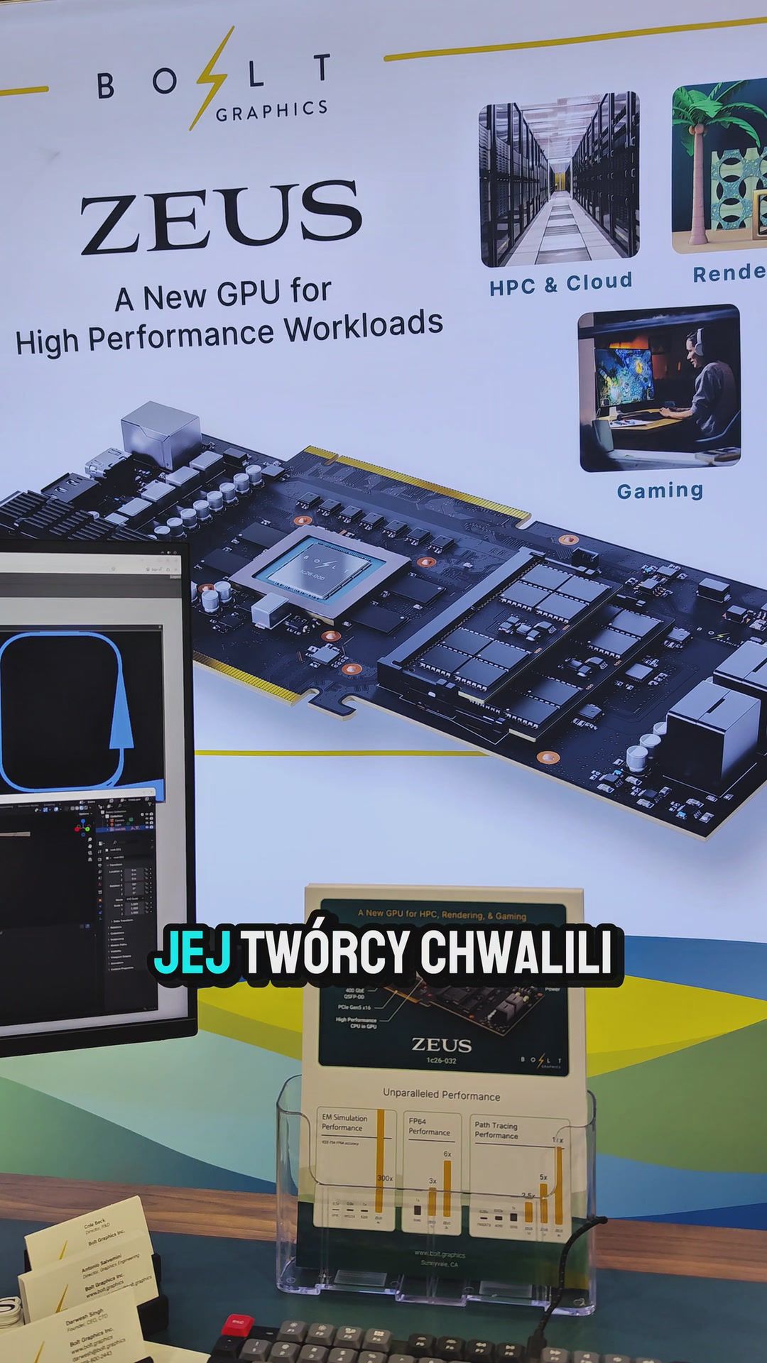 Karta graficzna Bolt Graphics Zeus na targach CES 2026. Ma być lepsza ...