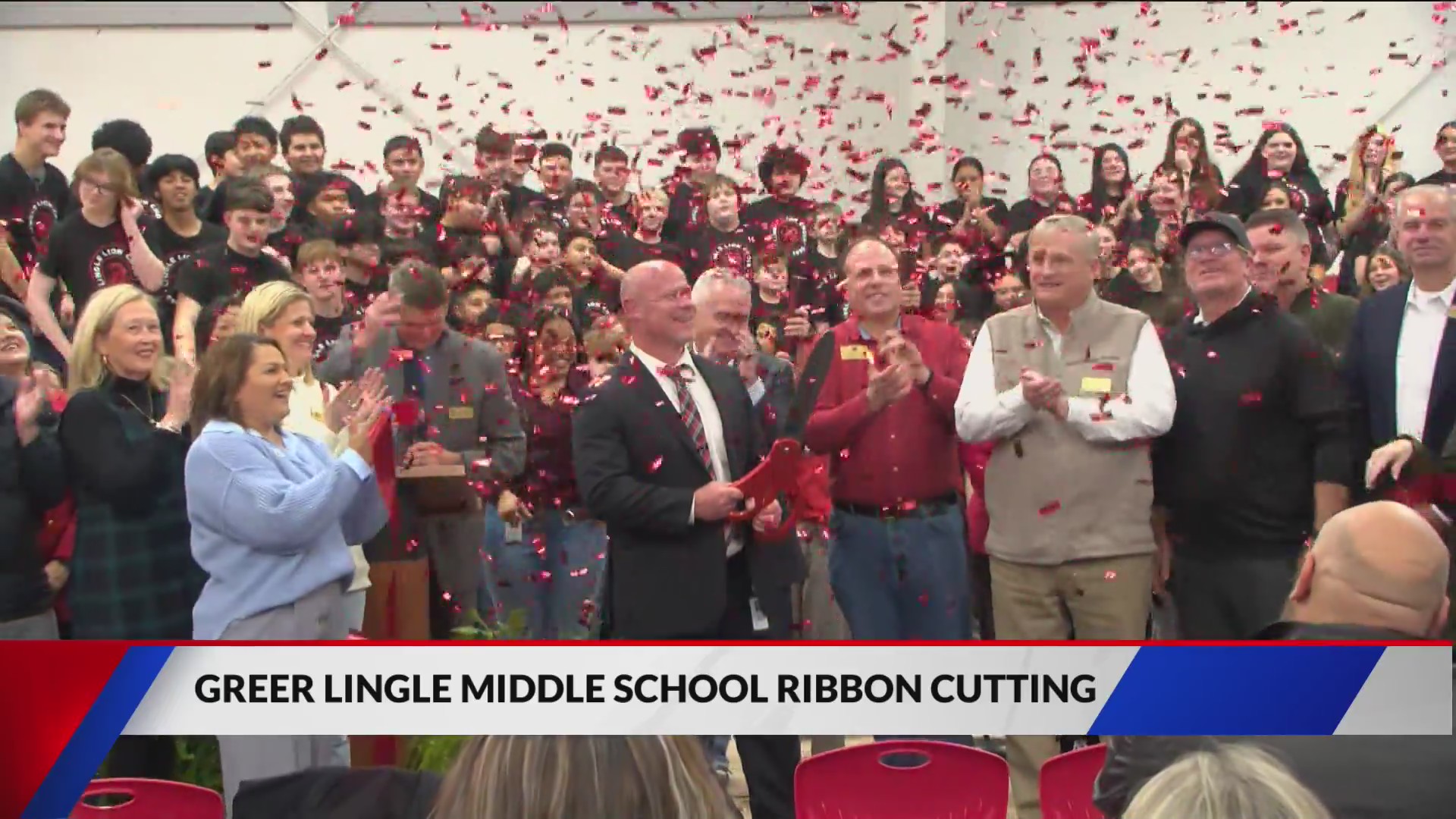 Greer Lingle Middle School ribbon cutting
