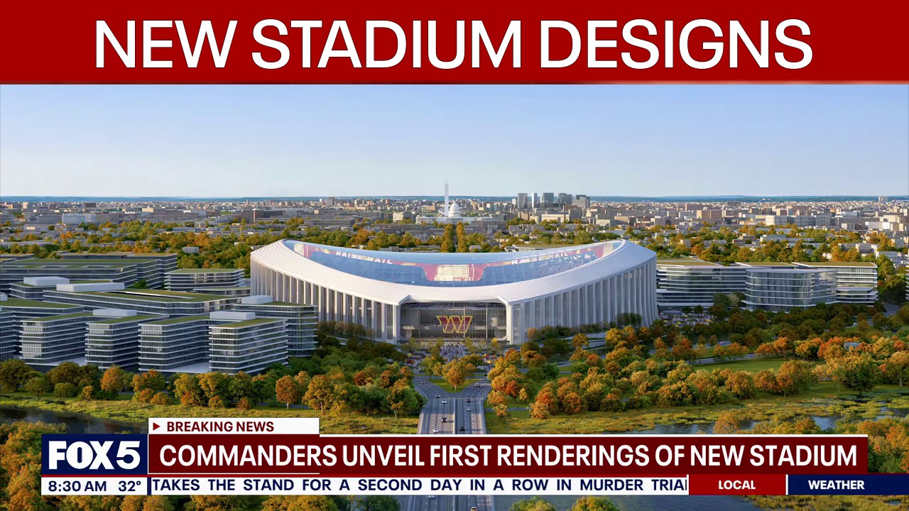 Washington Commanders unveil initial renderings of new stadium design