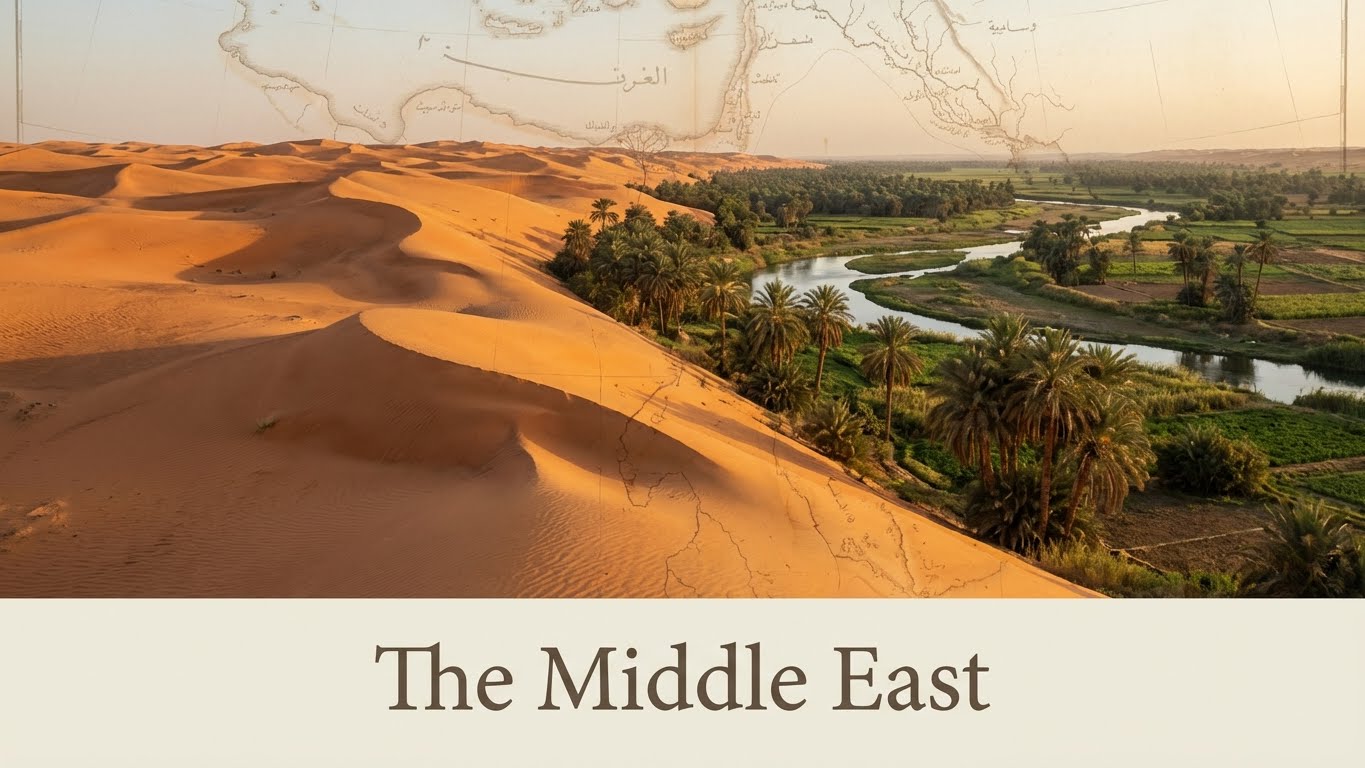 The Middle East shaped by rivers, deserts, and the geography of ...