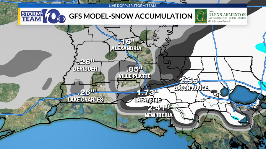 Could Acadiana see snow this weekend?