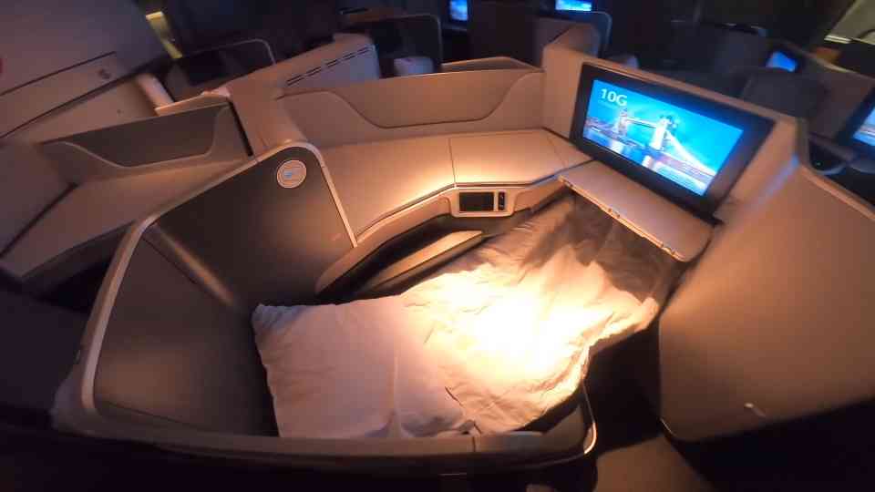 I was the only passenger in Air Canada business class