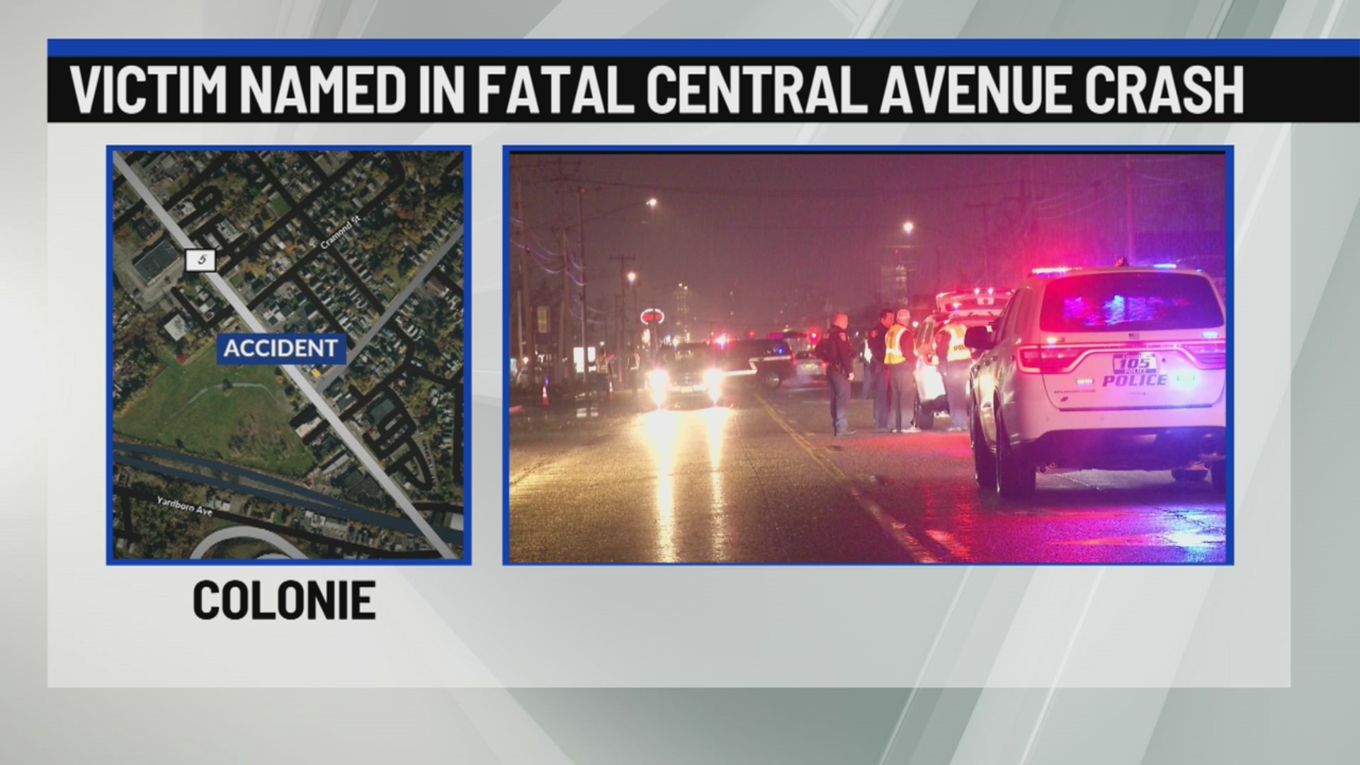 Victim identified in fatal pedestrian crash in Colonie