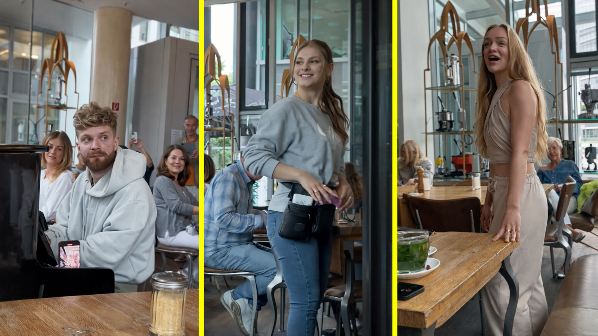 Unexpected opera duet during a piano session