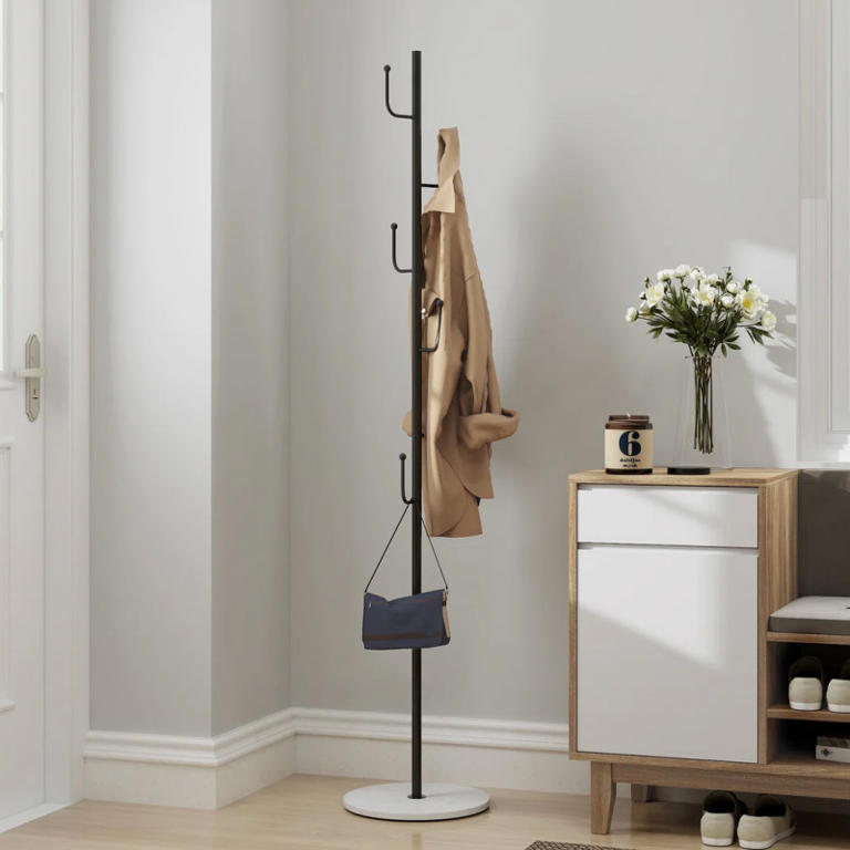 Wayfair is selling a 'sturdy' $38 6-hook coat rack that's 'perfect for ...