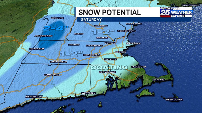 On your radar: 2 chances for snow in Mass. this weekend, including ...