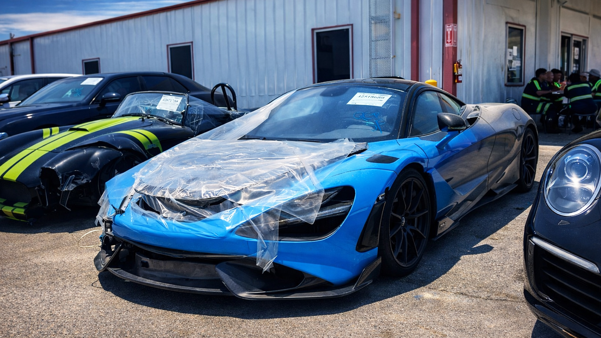 What sports cars turn up at LA salvage auctions?