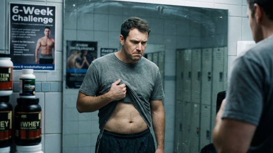 What stops men from burning belly fat